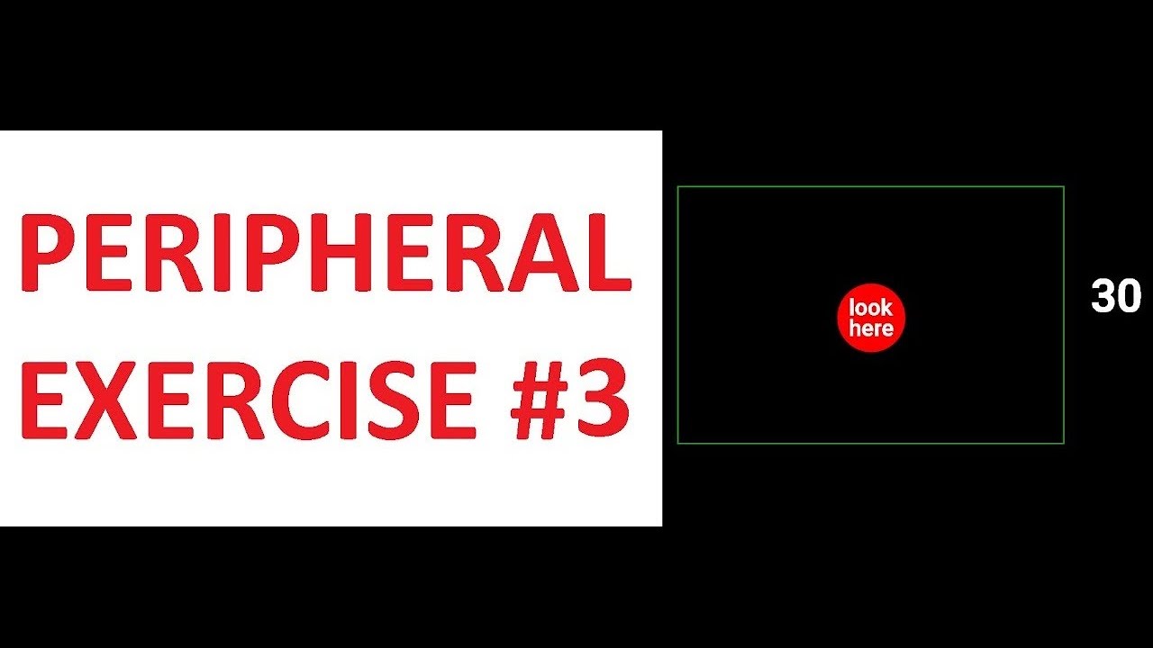 PERIPHERAL VISION EXERCISE | How to improve your eyesight [Training #3 ...