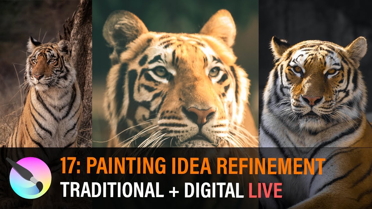 Painting Idea Refinement // Traditional + Digital LIVE - YouTube