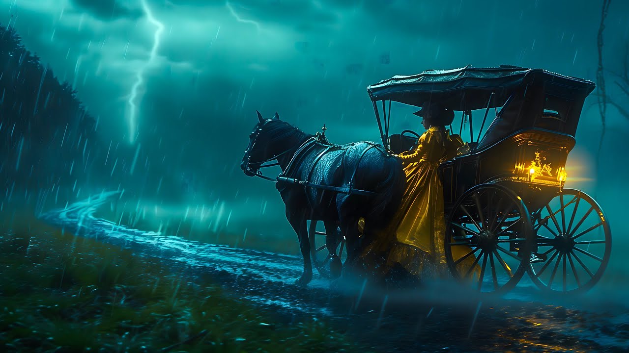 The Lady’s Carriage Ride Through the Rainy Forest | RDR2 ASMR - YouTube