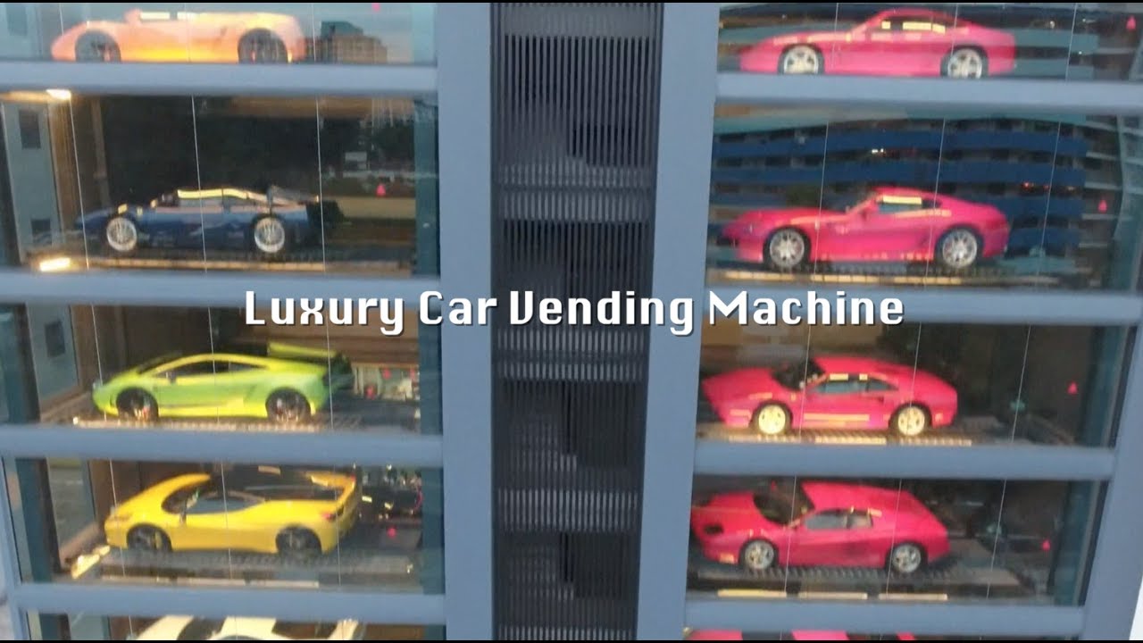 Vending Machine in Singapore Serves up Luxury Vehicles - YouTube
