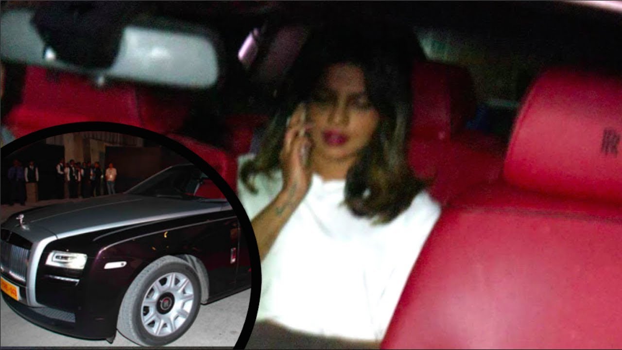 Priyanka Chopra Arrives In Her 4 Crore Rolls Royce Ghost Car At Farhan ...