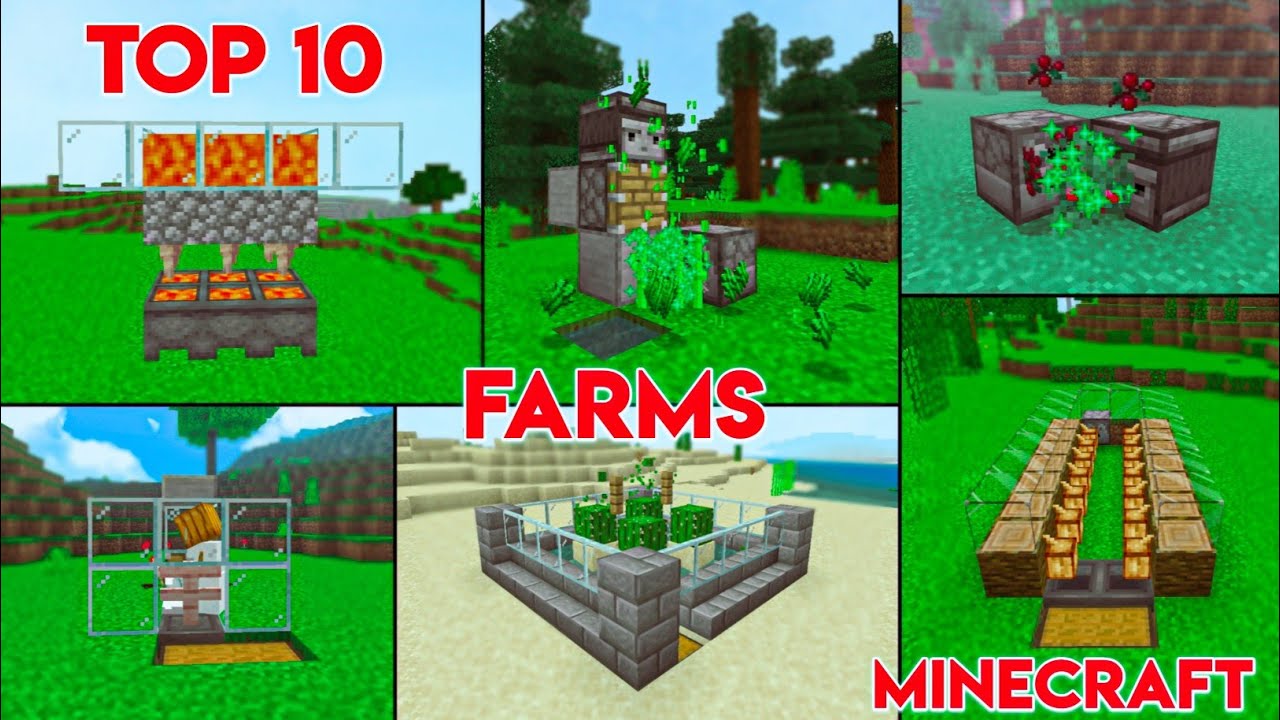 Minecraft Top 10 Starter Farms For Survival | Easiest Minecraft ...