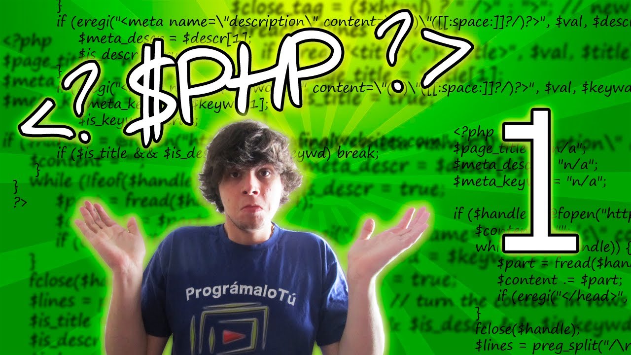 Tutorial PHP basico - 1 - Introducción ¿Que es PHP? - YouTube