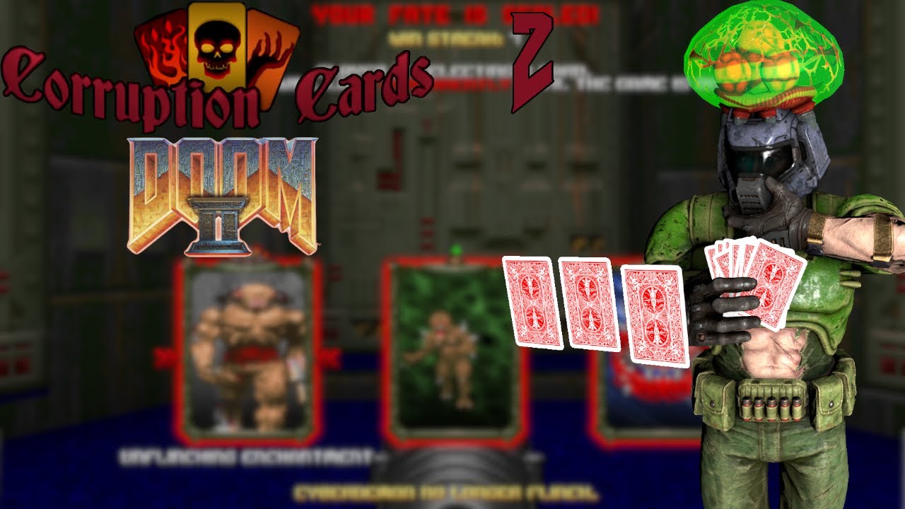 Let's Play Corruption Cards Doom 2 [Part 2] - Piggyback Mancubus! Save ...