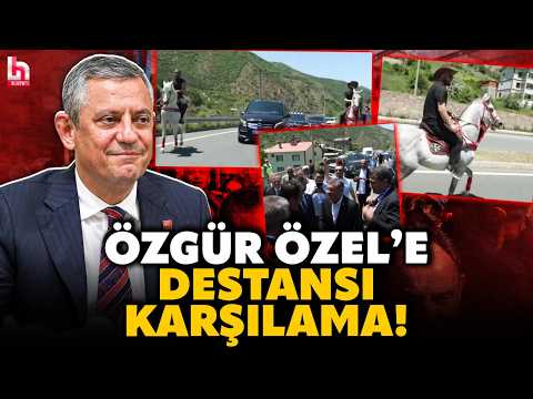 YOK BÖYLE KARŞILAMA! Özgür Özel, Gümüşhane'ye ayak bastığı an vatandaşlar yanına aktı! Tarihi anlar!
