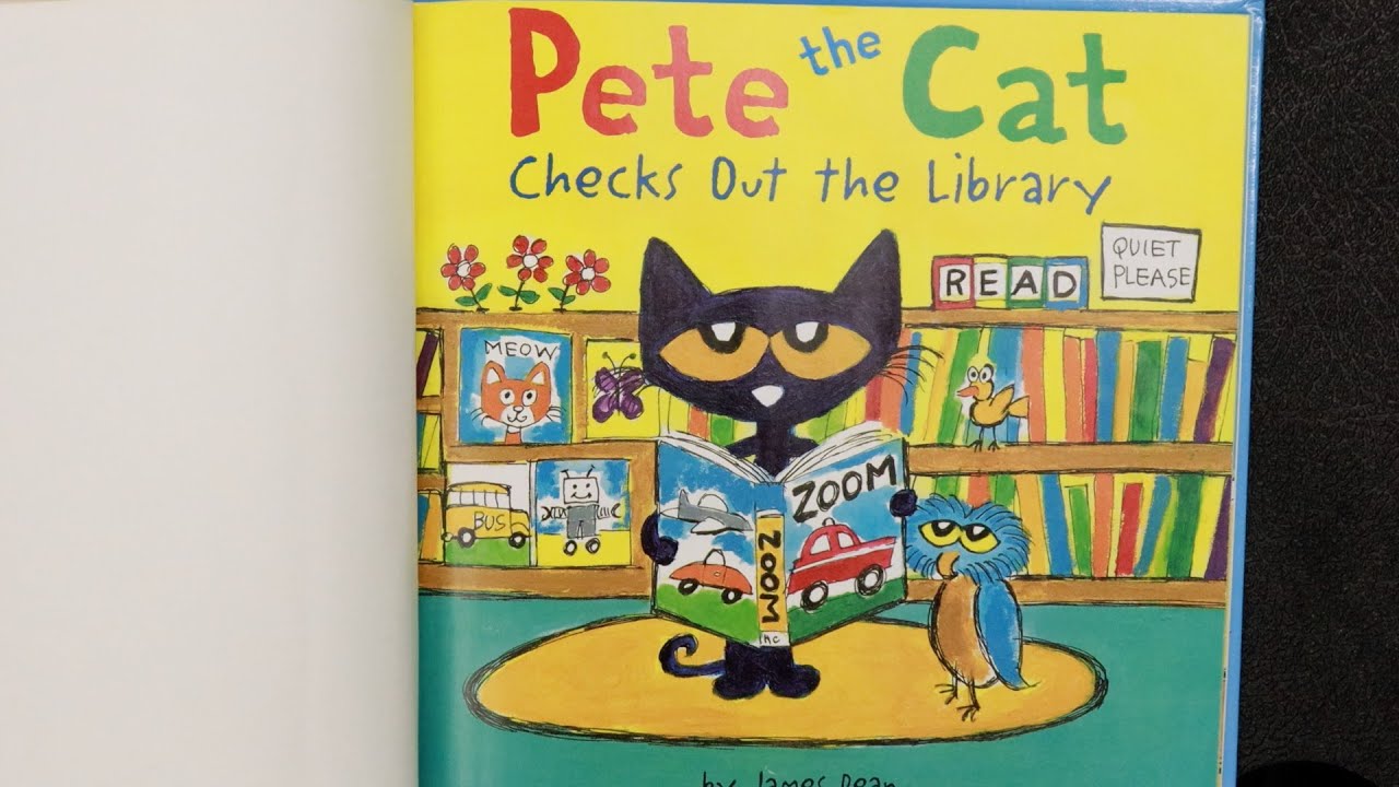 Pete the Cat Checks out the Library - YouTube