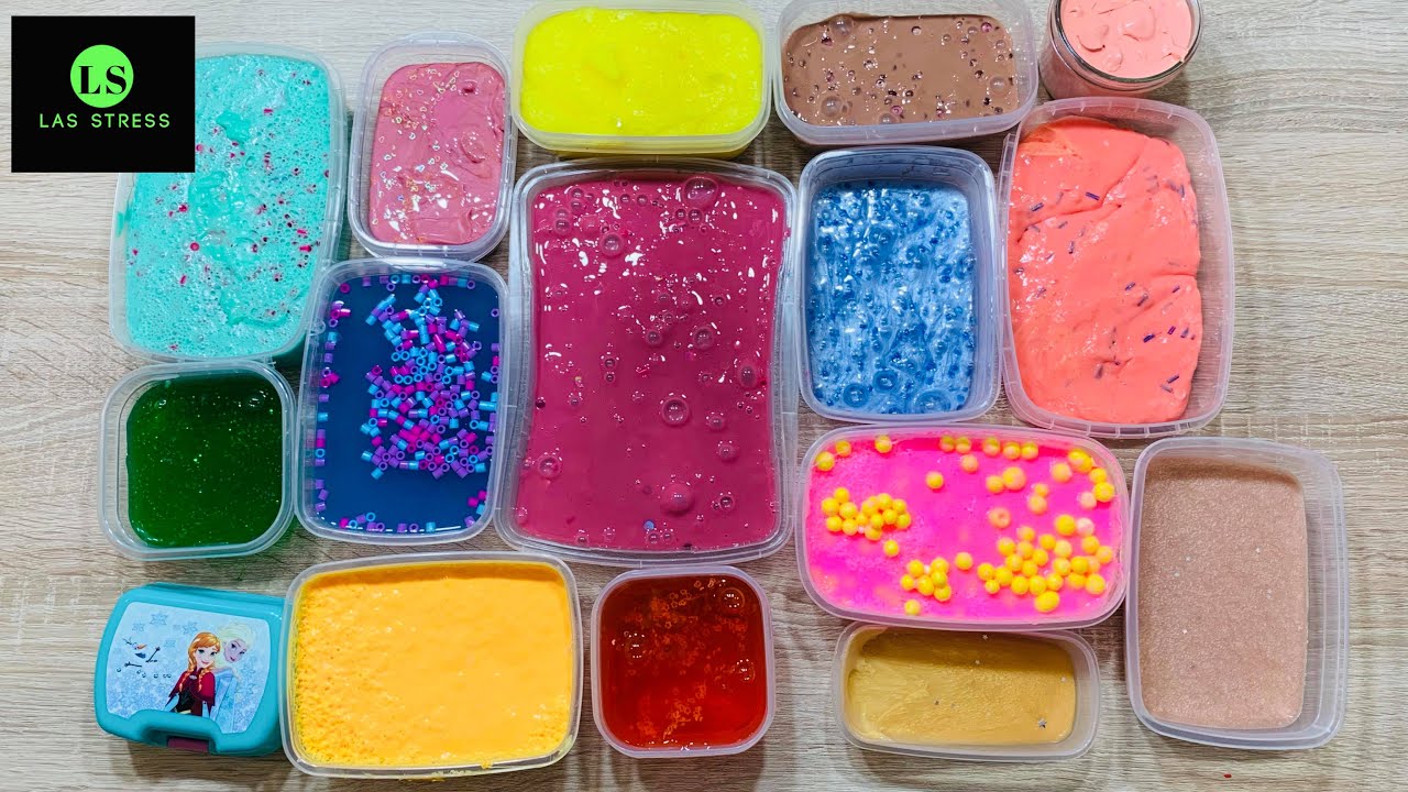 Slime Smoothie-Mixing All my Slime together-Satisfying Slime Videos #11 ...