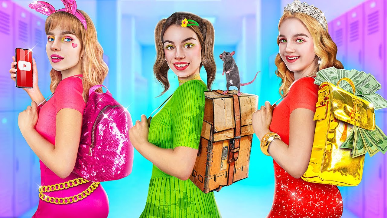 Une Fille Pauvre dans un Pensionnat Chic | Fauchée VS Riche VS Une ...