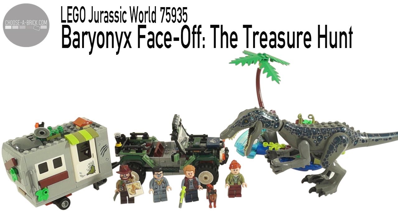 LEGO 75935 Baryonyx Face-Off: The Treasure Hunt Jurassic World Speed ...