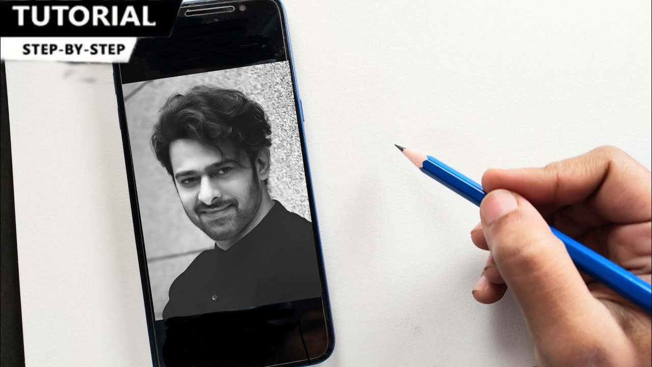 Prabhas Drawing | Step By Step Shading Tutorial Part - 2 - YouTube
