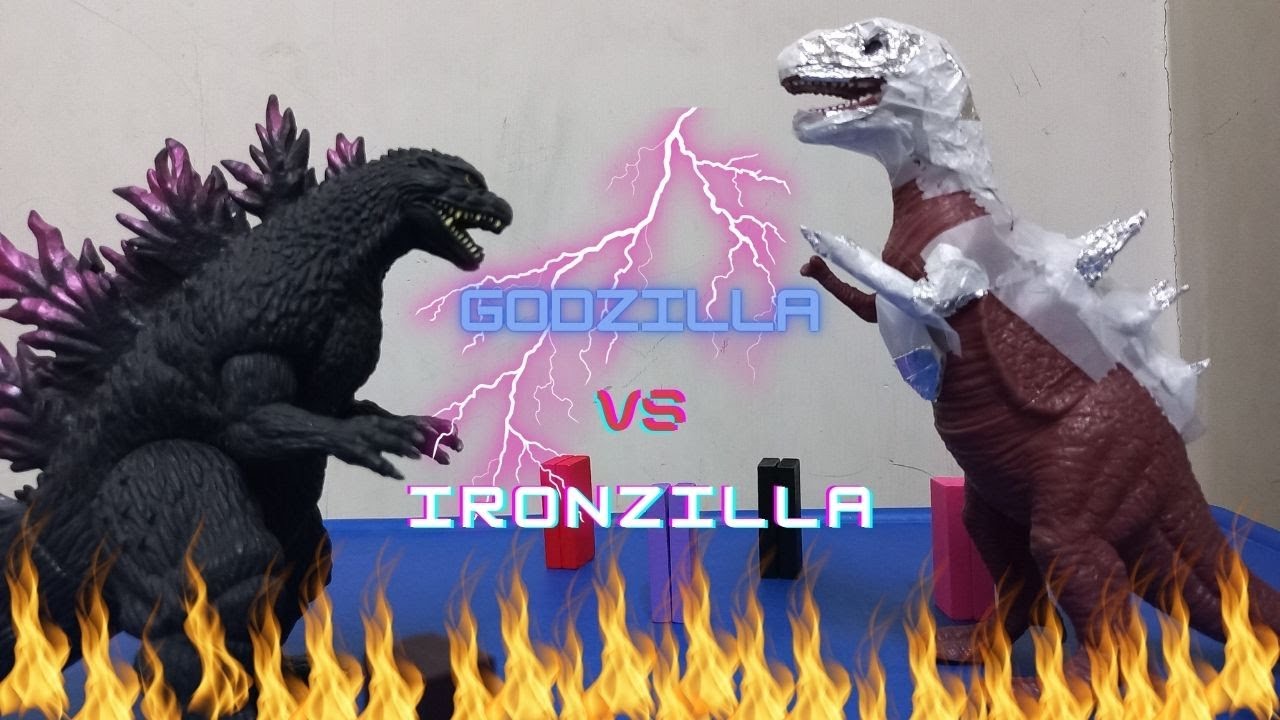 Godzilla vs IronZilla | Stop Motion #godzilla #Ironzilla #stopmotion # ...