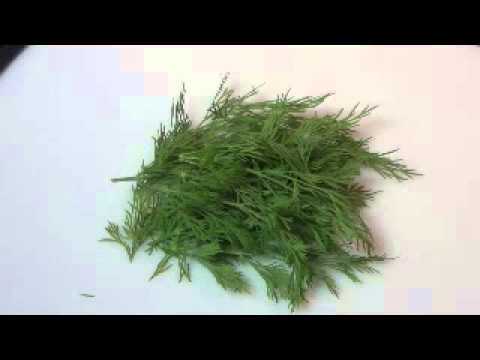 How to Chop Fresh Dill - YouTube
