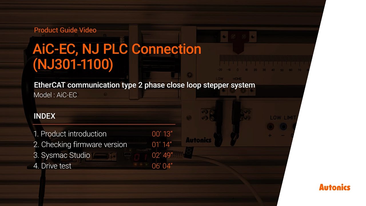 Autonics Tutorial : AiC-EC, NJ PLC Connection - YouTube