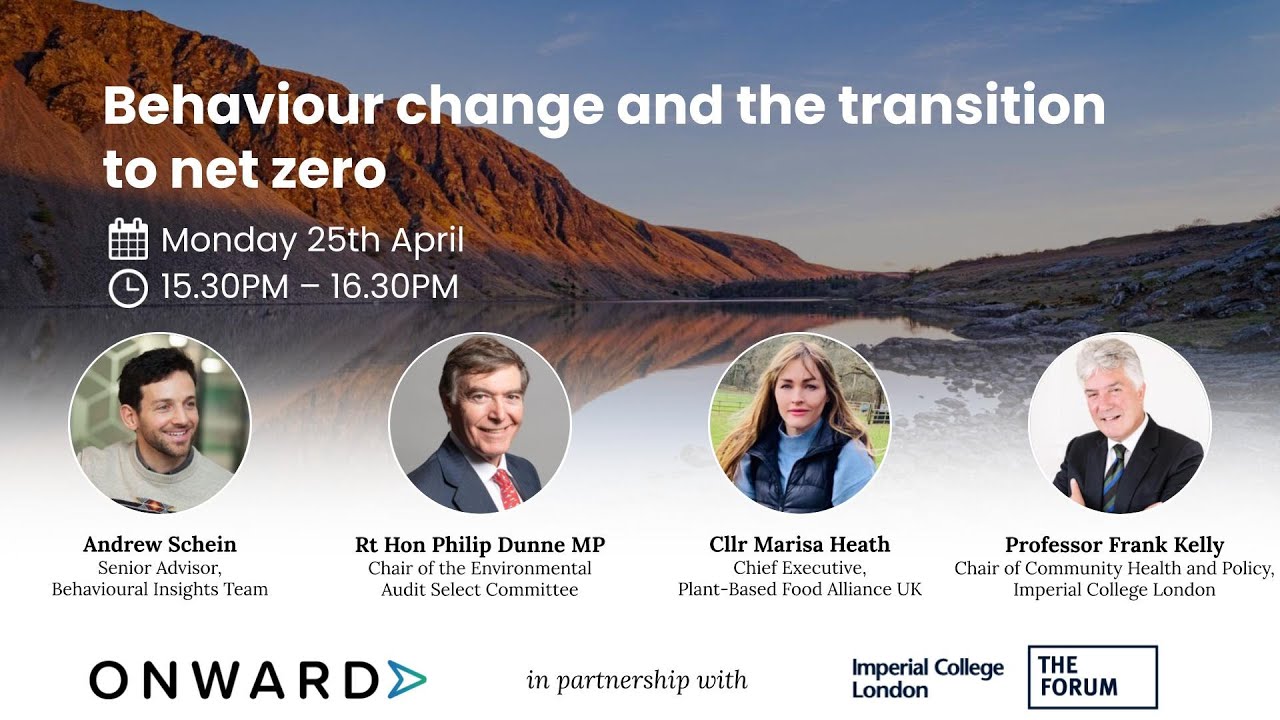 Behaviour Change and the transition to net zero - YouTube
