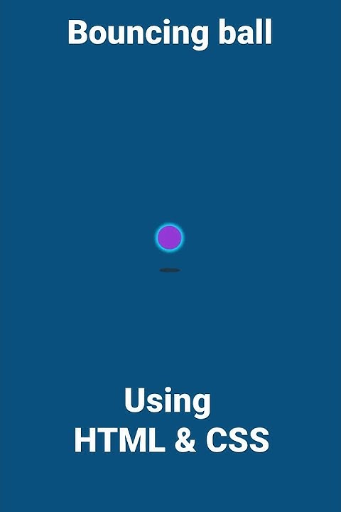bouncing ball pure css animation using html & css. #short - YouTube