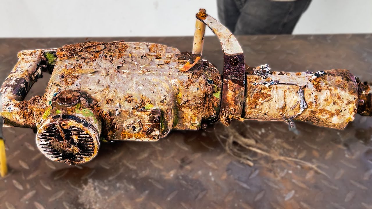Outstanding Restoration of Very Big DEMOLITION HAMMER // Awesome Color ...