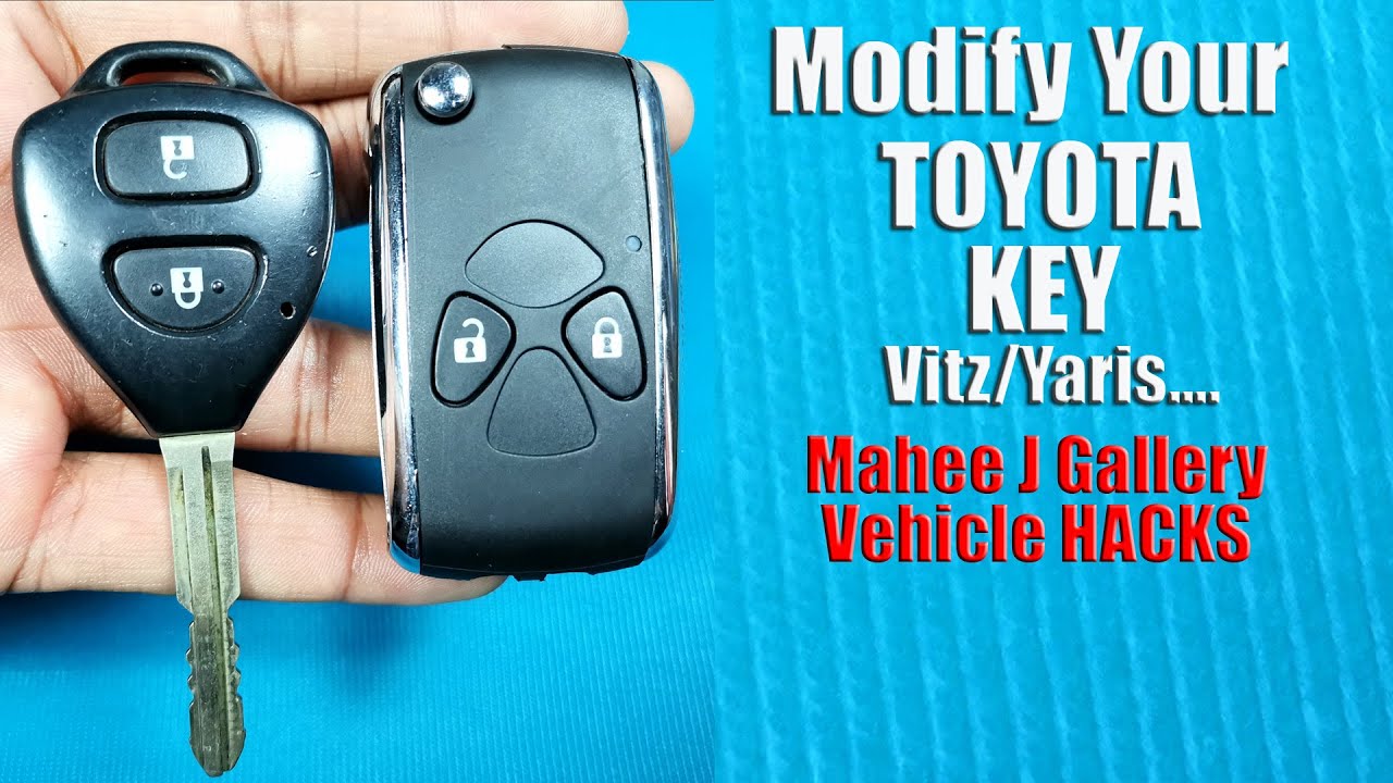 How to modify TOYOTA key to flip key - YouTube