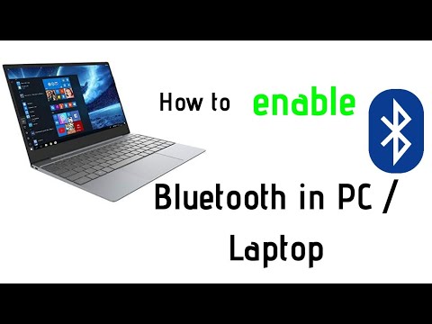 How to Enable Bluetooth in PC and Laptop - YouTube