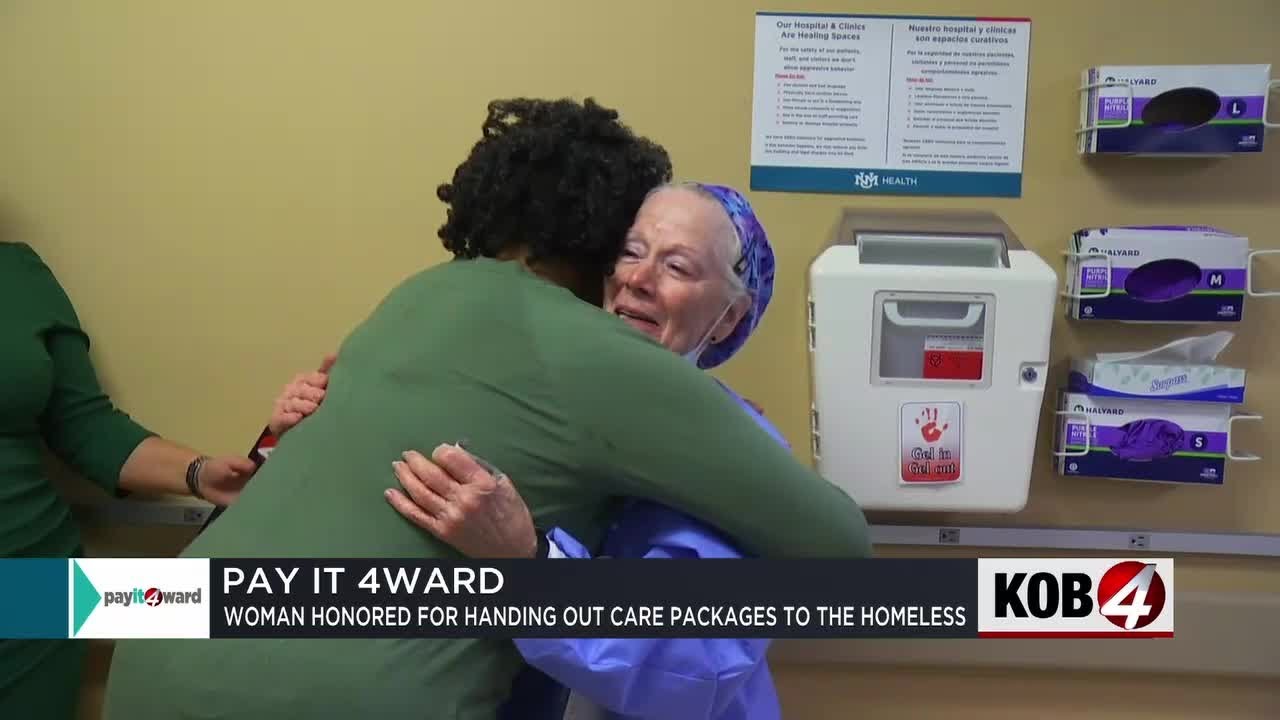 Pay It 4ward: Woman honored for giving care packages to homeless people ...
