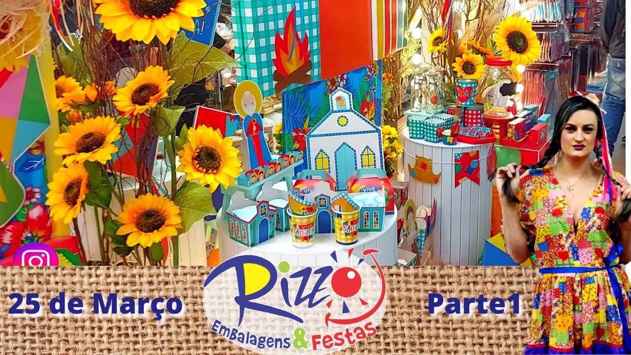 Tour na decoração de FESTA JUNINA da loja RIZZO Embalagens da 25 de ...