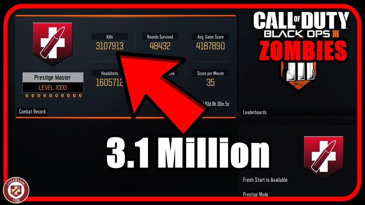 MY STATS UPDATE - BO3 Zombies - YouTube