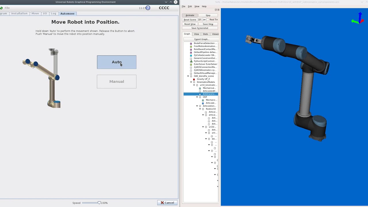 ROS connector plugin for the SOFA framework - YouTube