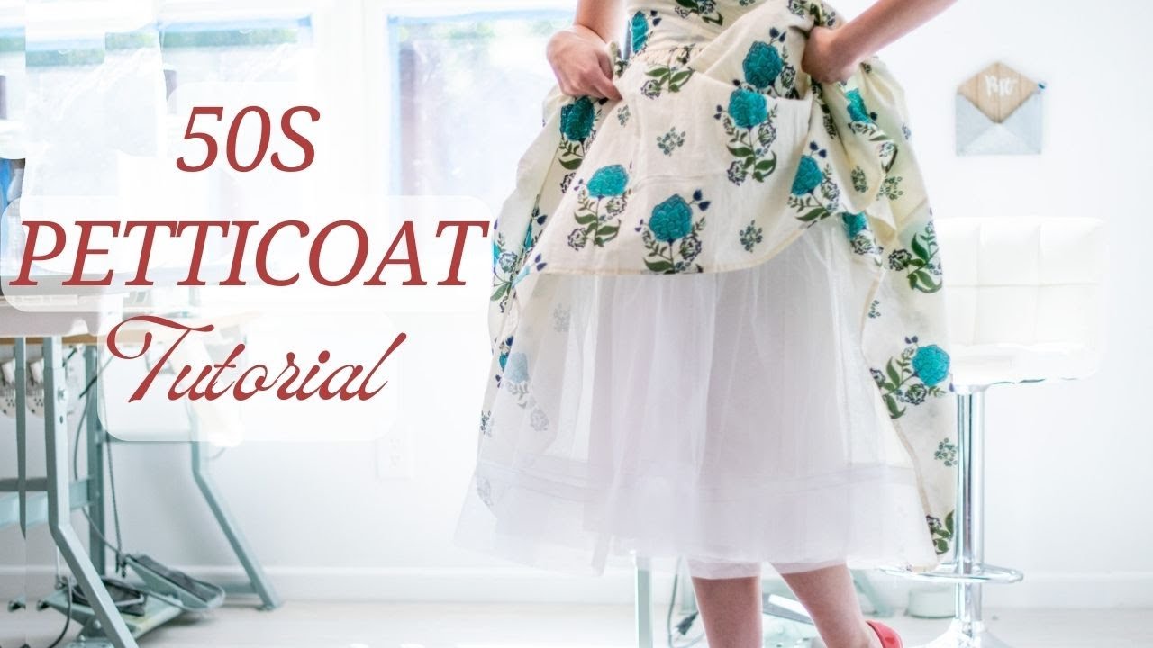50s DIY Petticoat Tutorial #1950sfashion #1950sstyle - YouTube