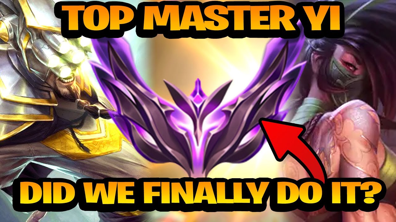 KOREA MASTER PROMOS FOR TOP MASTER YI - CAN HE BE PLAYED TOP HIGH ELO ...