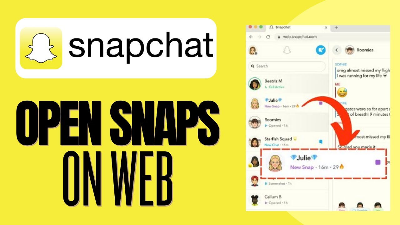 How To Open Snaps On Snapchat Web 2024 - YouTube