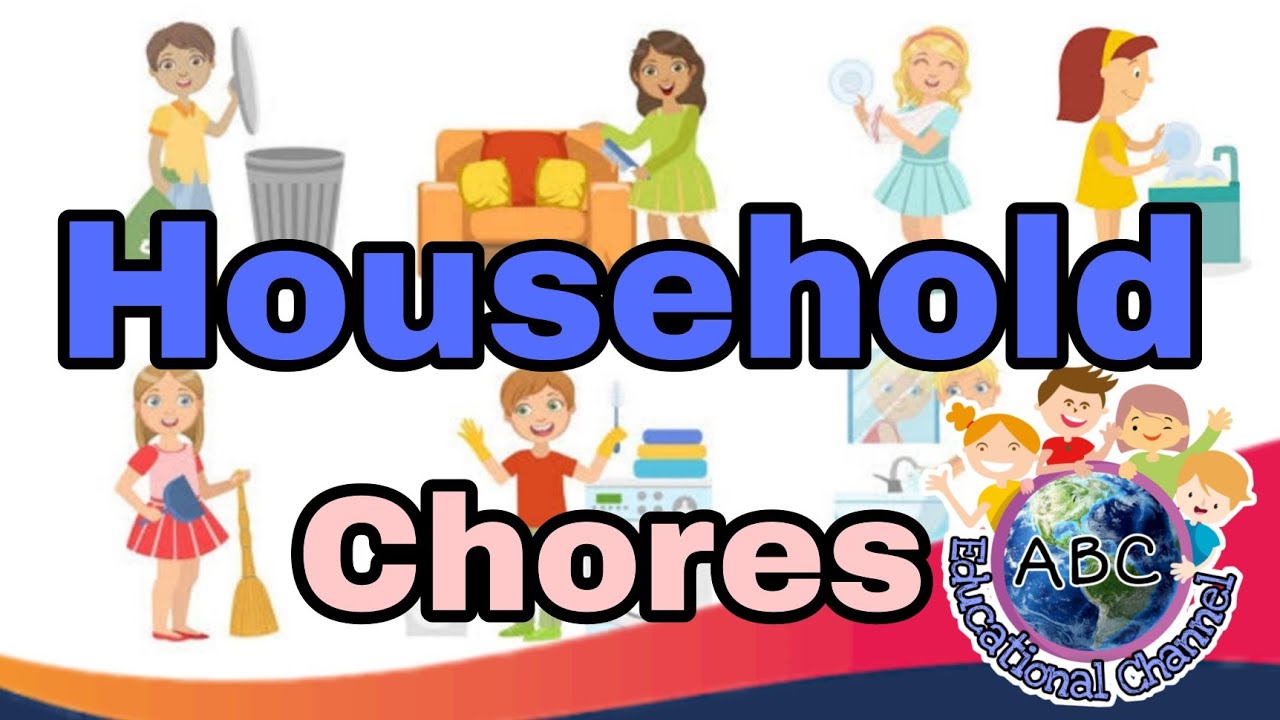 Household Chores Vocabulary|Vocabulary For Kids|Educational Channel|Esl ...