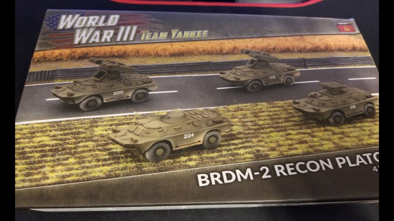 Team Yankee - BRDM-2 Recon Platoon Unboxing - YouTube