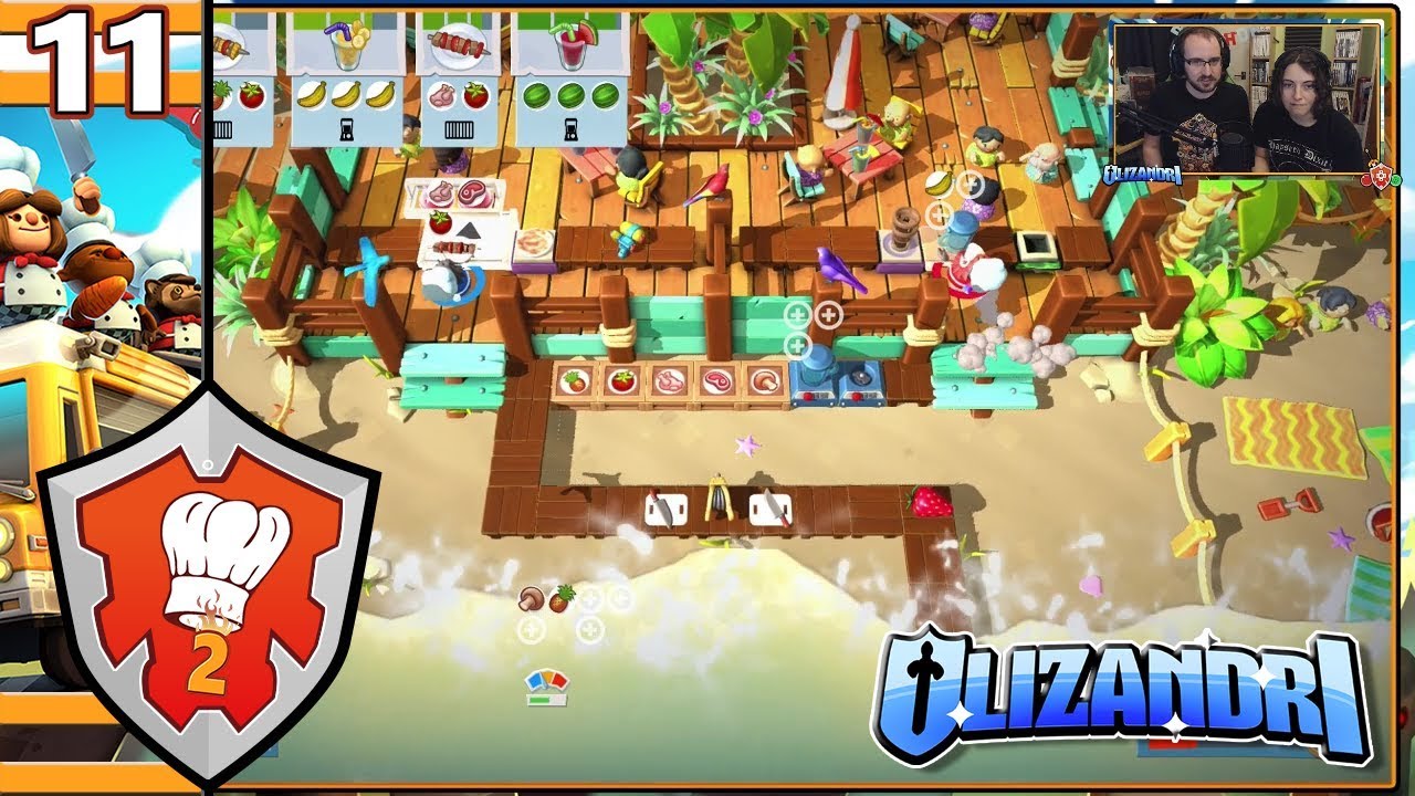 Overcooked 2 - Washing Up, Surf & Turf, World 3-1 To 3-4 - Episode 11 ...