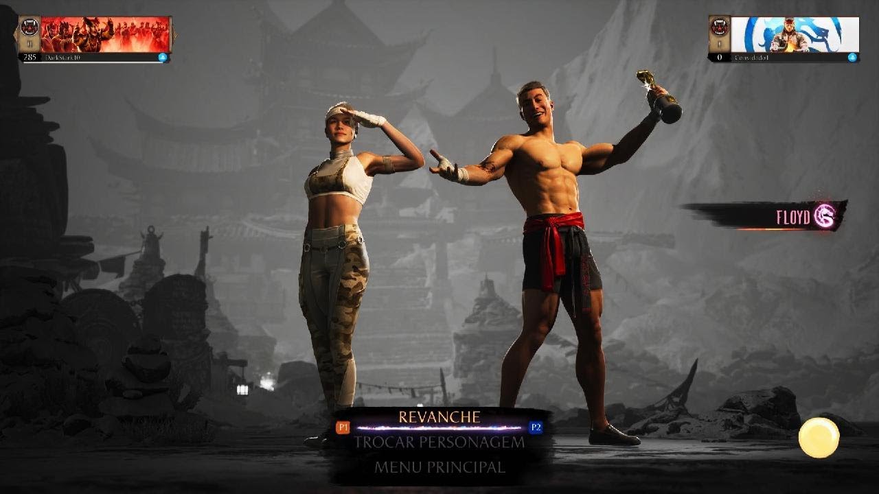 Mortal Kombat 1_ FLOYD notificação 10 Johnny Cage e Sonya Double ...