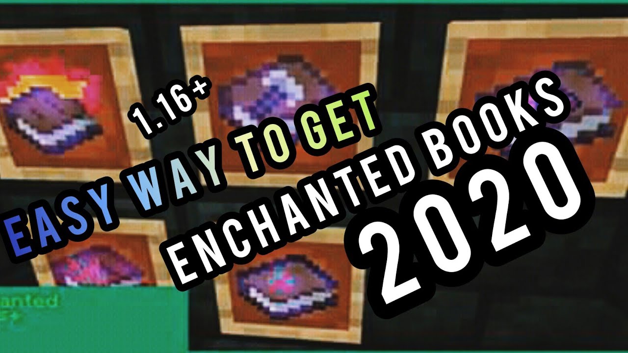 How to get enchantment books in Minecraft 1.16+ - YouTube