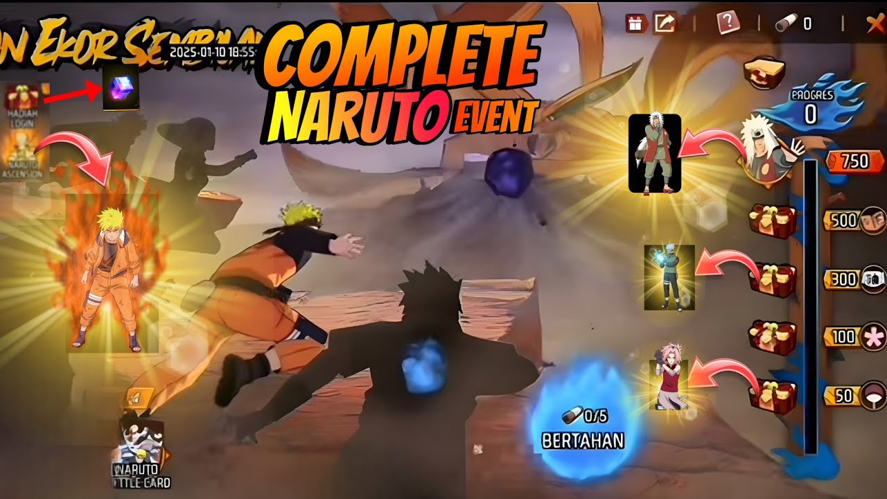 Free Fire X Naruto Event In Free Fire 💥| Free Naruto Super Emote| free ...