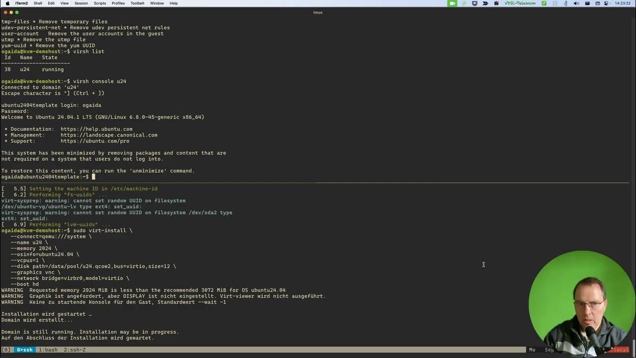 linux - KVM/qemu clone vm with virt-sysprep and virt-install - YouTube