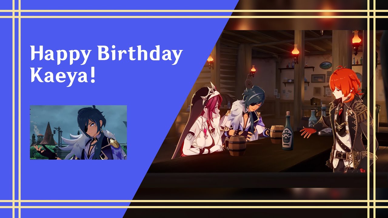 Genshin Impact: Kaeya's Birthday Showcase - YouTube