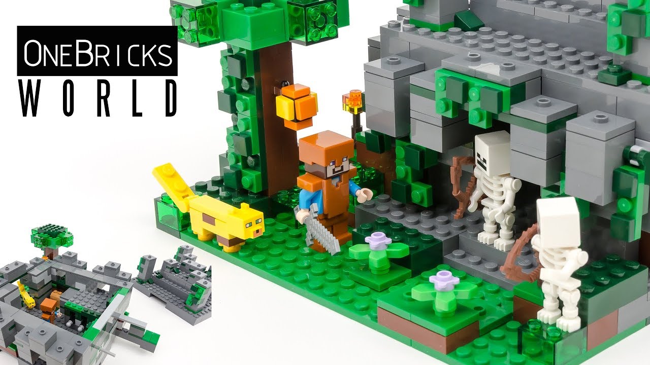 LEGO Minecraft 21132 The Jungle Temple - Lego speed Build - YouTube