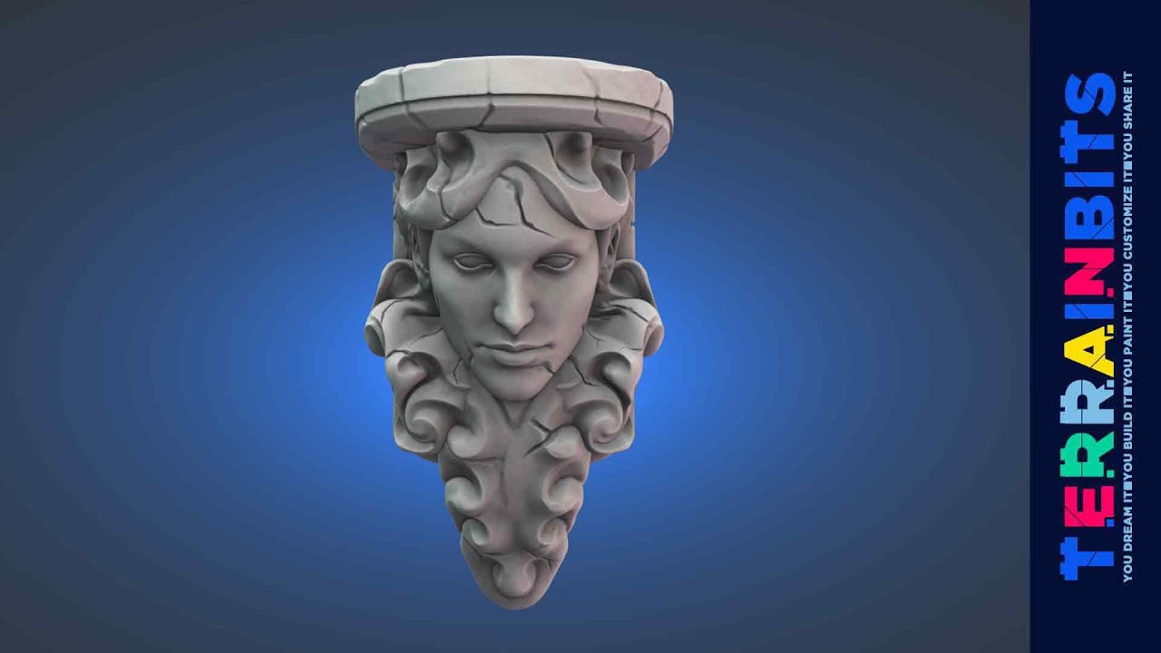 TerrainBITS Maiden Sconce — Add Story and Depth to Your Dungeon Walls ...