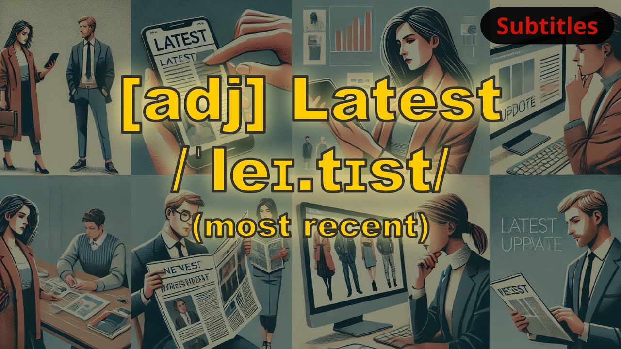 [adj] Latest meaning (most recent) with 5 examples - YouTube