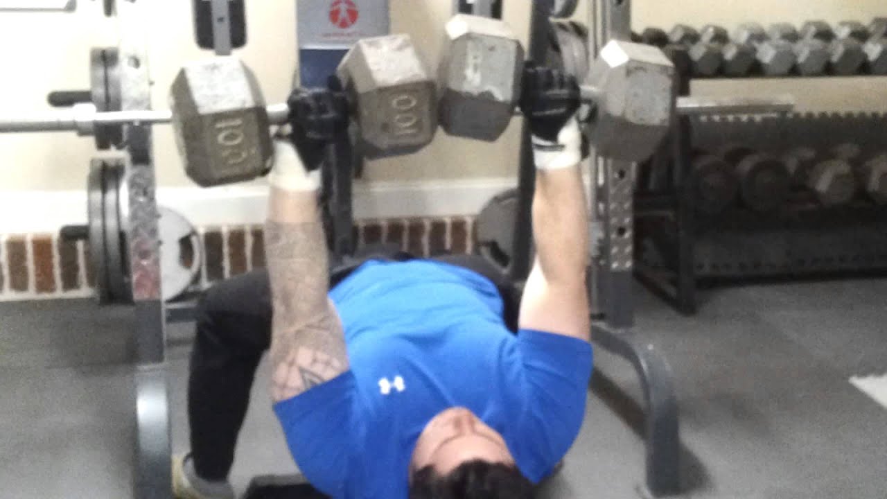 100 Pound Dumbells Bench - YouTube