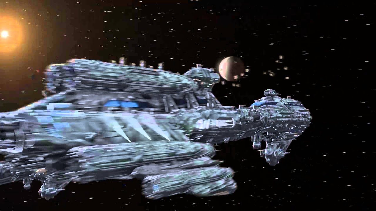 Element 3D Spaceship hyperspace exit test - YouTube