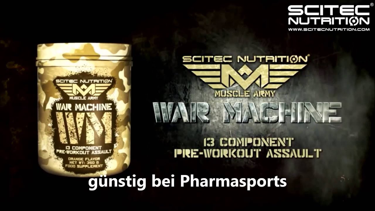 Scitec Muscle Army War Machine - YouTube