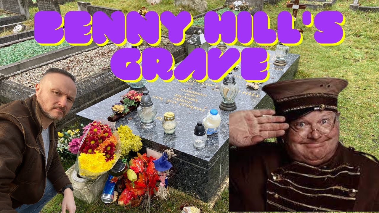 Benny Hill Grave stone Hollybrook Cemetery - YouTube