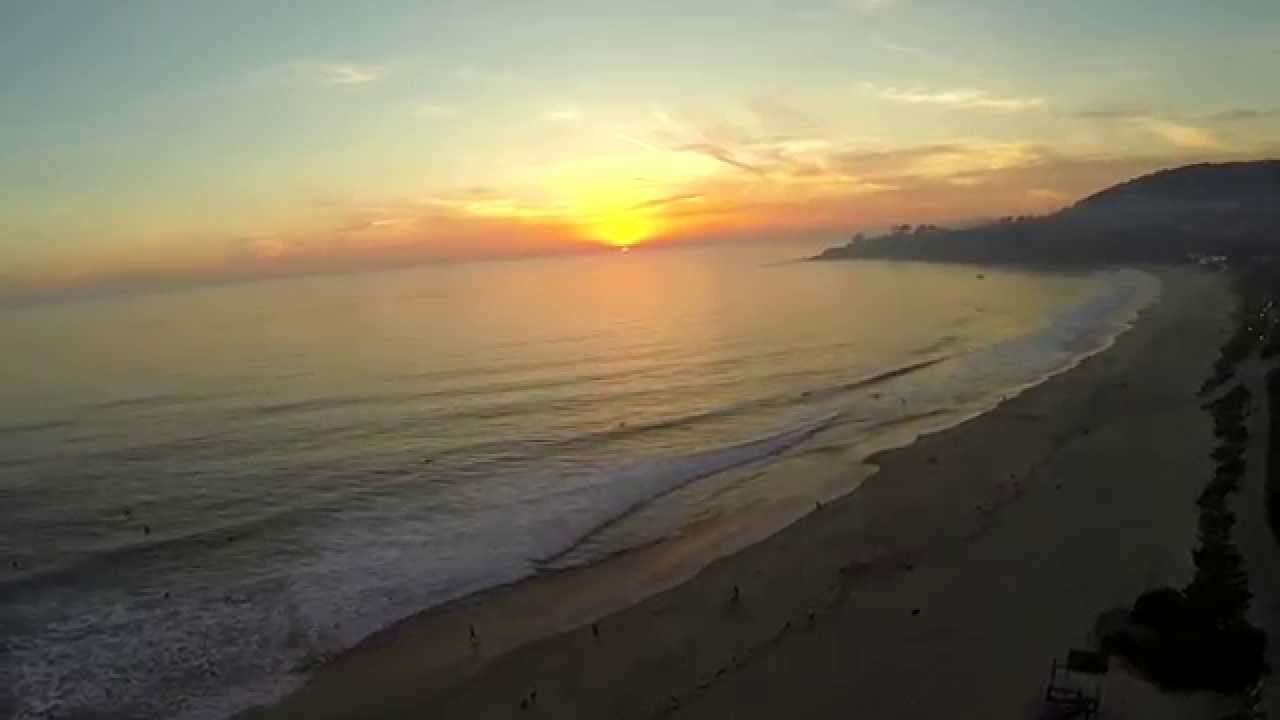 Amazing Sunset From The Air - Salt Creek Beach - YouTube
