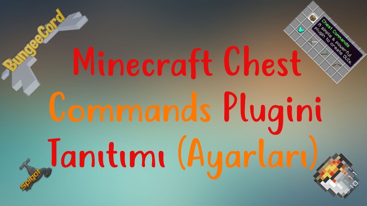 Minecraft ChestCommands Plugin tanıtımı - 2017 - YouTube