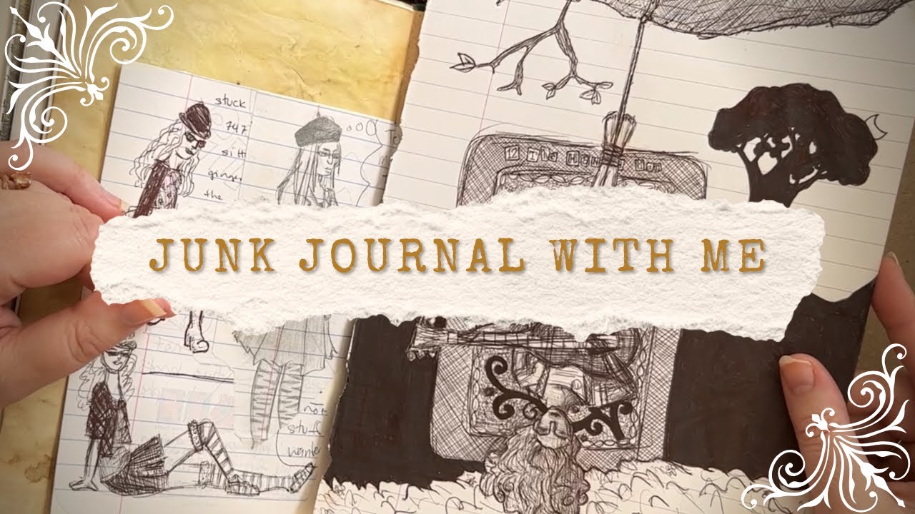 Junk Journal With Me | Ep. 5 | Using Drawings From Old Journals - YouTube