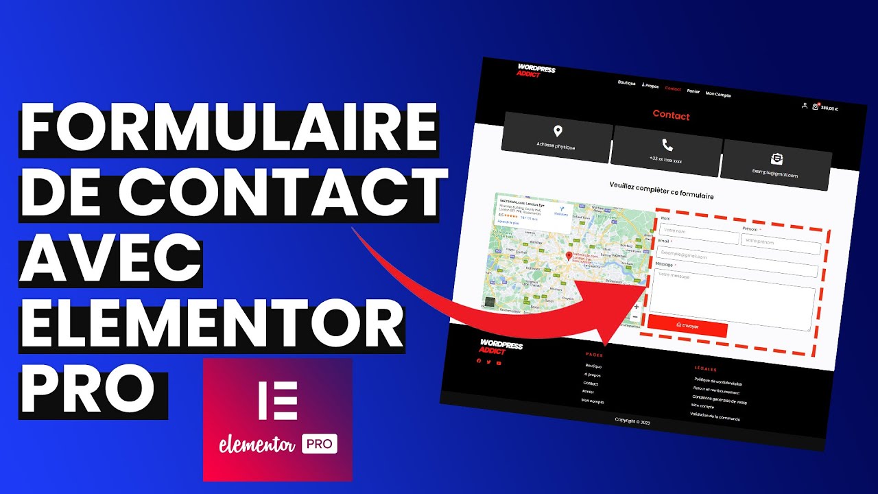 COMMENT CRÉER UN FORMULAIRE DE CONTACT AVEC ELEMENTOR PRO - YouTube