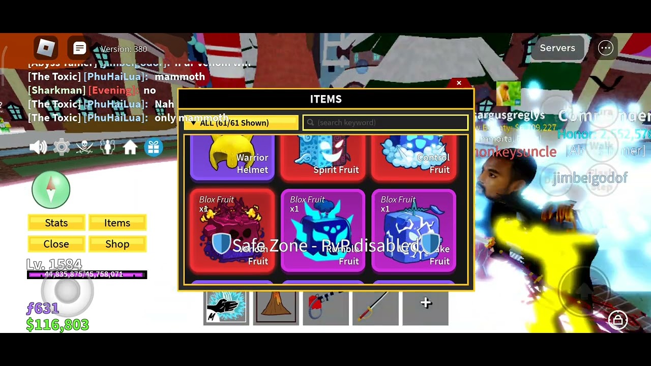 opening present in blox fruit - YouTube