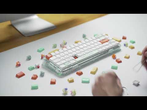 Mojo68: See-through, Custom&Programmable Mechanical Keyboard - YouTube